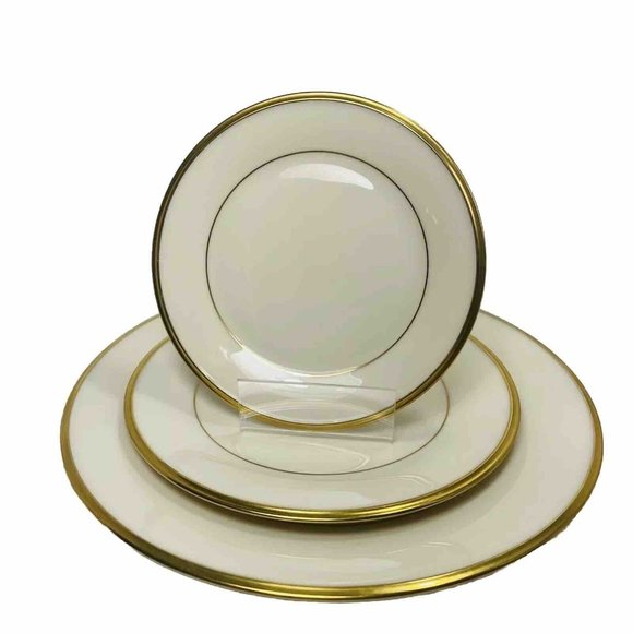 Lenox | Dining | Lenox Eternal 3 Piece Plate Setting Dimension ...